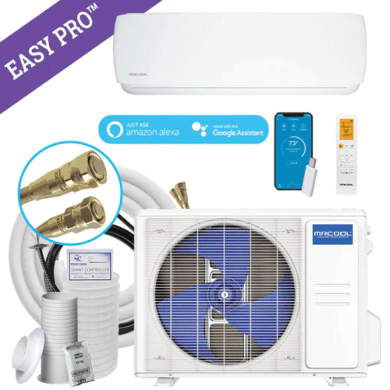 MRCOOL DIY 18,000 BTU Mini Split | AC & Heat Pump | 20 SEER | Smart ...