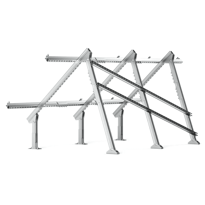 PowerMount - Adjustable Solar Panel Ground Mount Rack | Fits up to 4 x ...