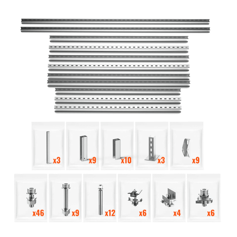 PowerMount - Adjustable Solar Panel Ground Mount Rack | Fits up to 4 x ...