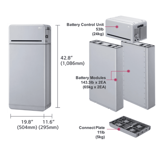 LG 16H Prime Battery | 16kWh 400V High Voltage | 10-Year Warranty ...