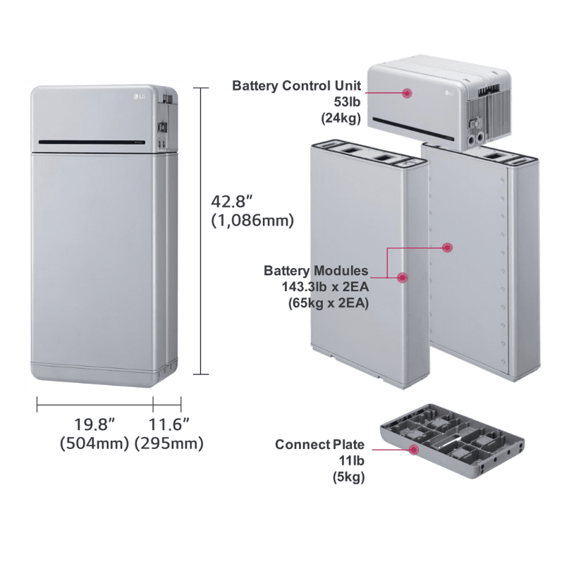LG 16H Prime Battery | 16kWh 400V High Voltage | 10-Year Warranty ...