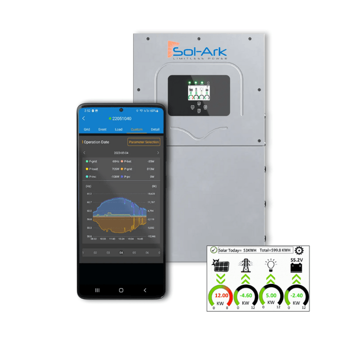 Sol-Ark 18K-2P Hybrid Inverter | 18kW / 36kW Surge | 48V | UL Certified ...