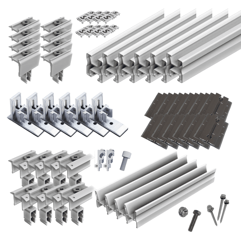 IronRidge Solar Roof Rack Kit | Up to 500W Panels | DIY Mounting System ...