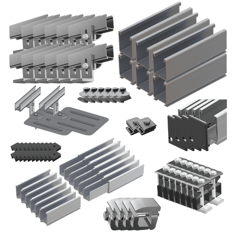 Tamarack Flush Mount Solar Racking Kit | 6–24 Panels | UL 2703 ...