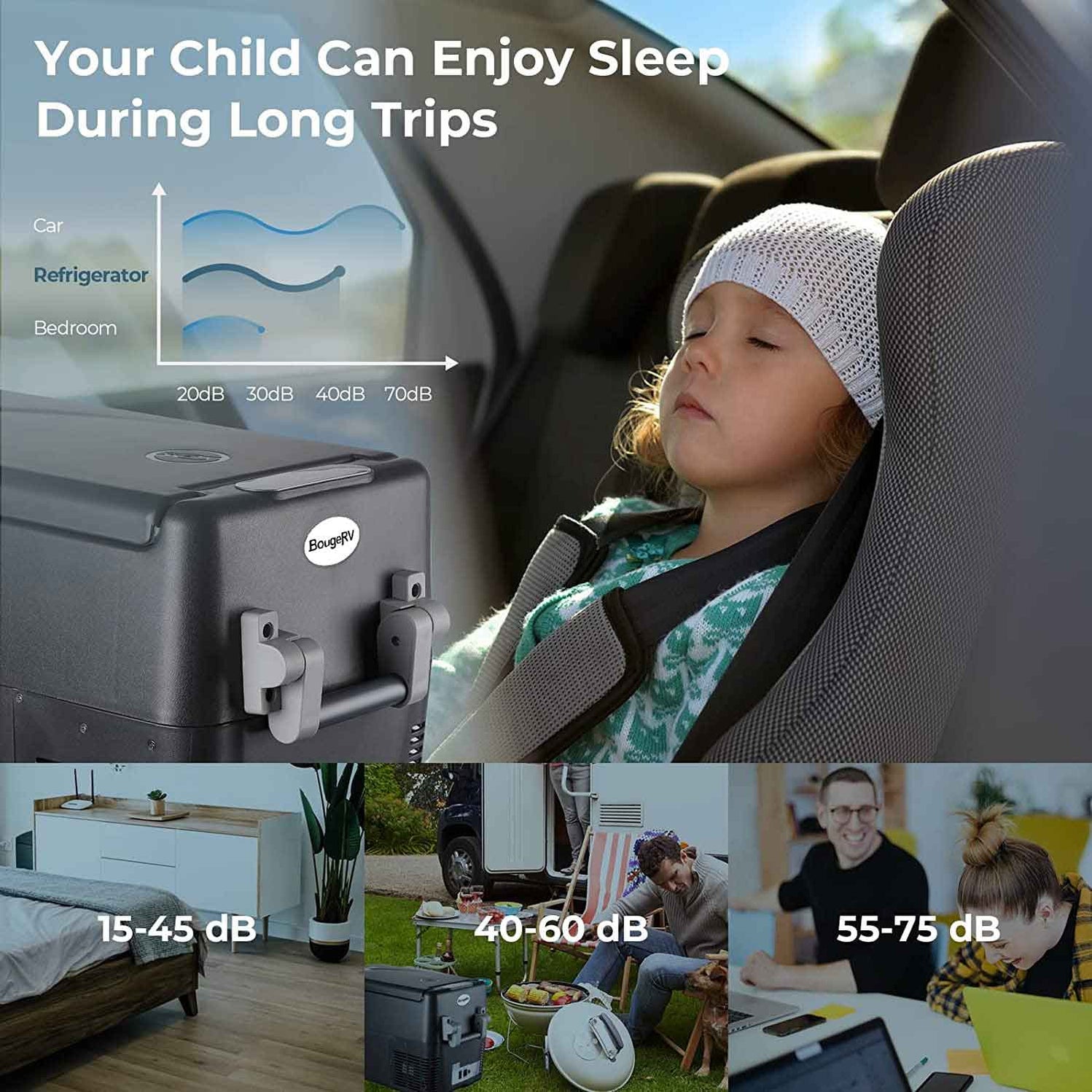 Bouge RV Portable Fridge/Refrigerator Black - ShopSolar.com