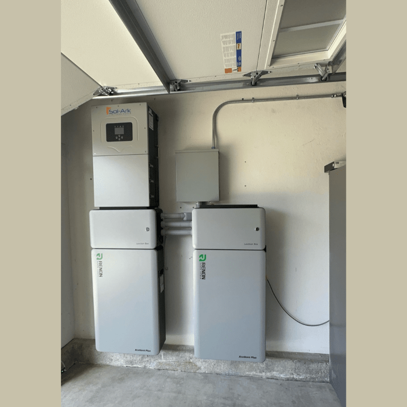 RENON Xcellent Plus 5.12kWh LiFePO4 Battery | IP65 | Wall-Mount | 10 ...