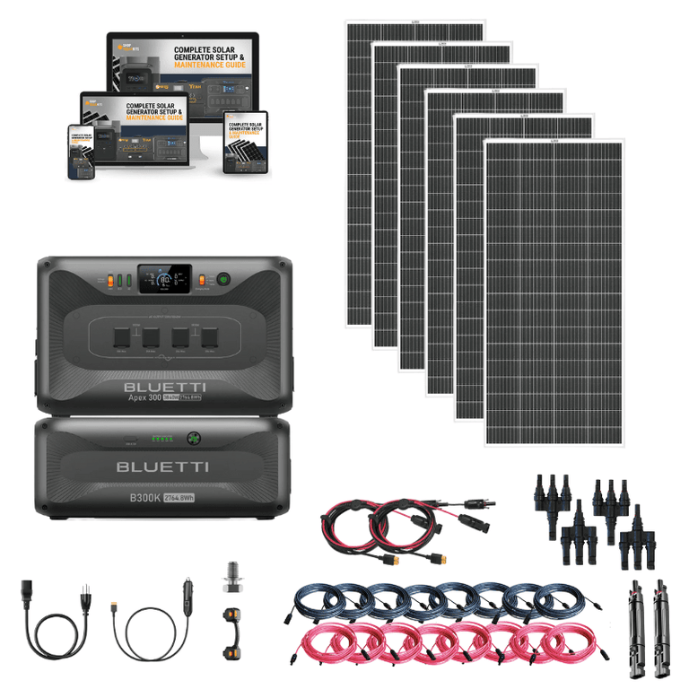 BLUETTI Apex 300 Home Battery Backup | 3,840W, 2.7kWh+ | Dual Voltage ...
