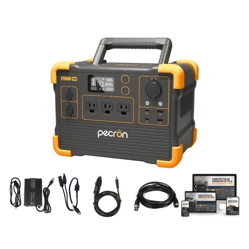 Pecron E1000 Pro Portable Power Station - ShopSolar: Complete Solar ...