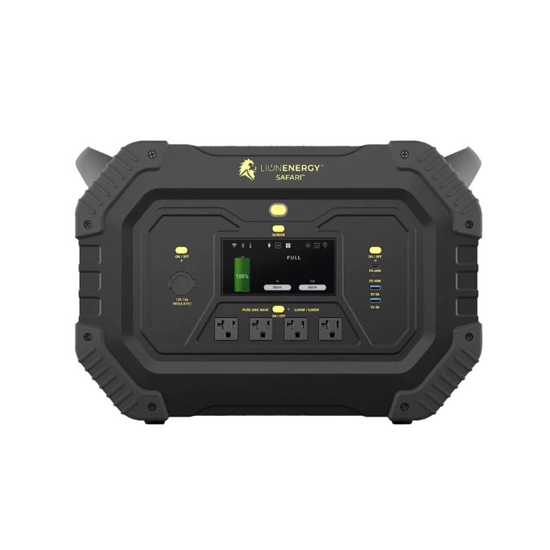 Lion Energy Safari 3,000W / 1,612wH Portable Power Station + Choose Yo ...