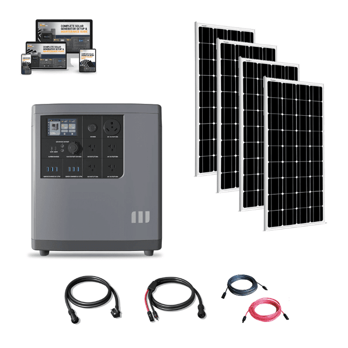 Mango Power E | 3,000W/3.5kWh Solar Generator Kit | Expandable | 10-Yr ...