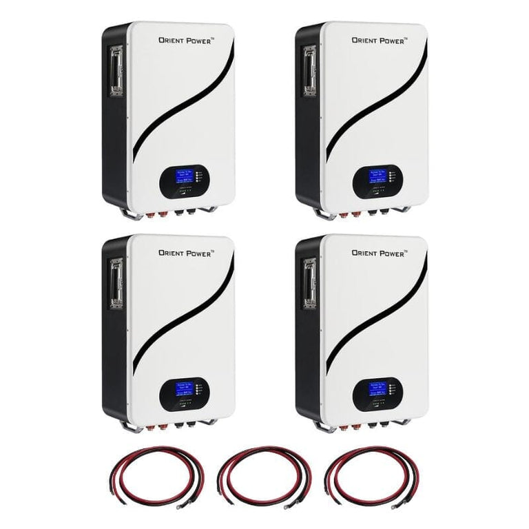 Orient Power LiFePO4 Battery 5.12kWh - 30.72kWh 48V100AH Wall-Mounted ...
