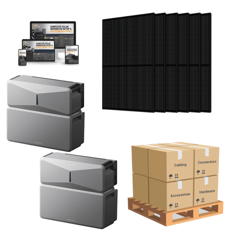 Dual Anker SOLIX E10 Backup Kit | 12–48kWh Battery | Up to 30kW Output ...