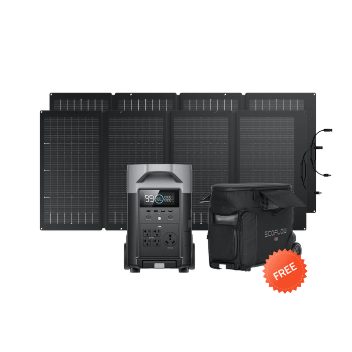 EcoFlow Delta PRO - Portable Solar Generator Kit
