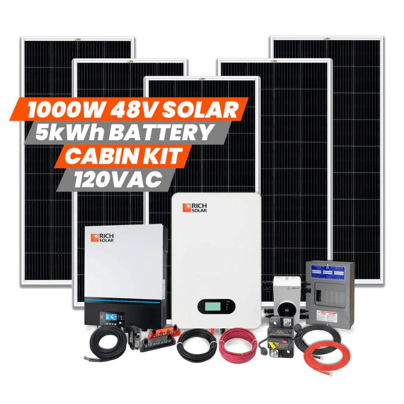 Rich Solar 48V Cabin Kits - ShopSolar: Complete Solar Kits + Lifetime ...