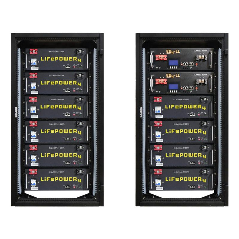 EG4 6 Slot Enclosed Battery Rack - ShopSolar.com