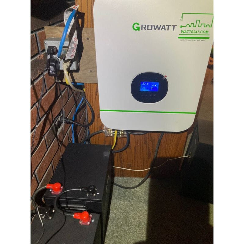 Growatt 24V [SPF-3000TL-LVM] - 3,000W 120V Stackable Inverter | 2kW MP - ShopSolar.com