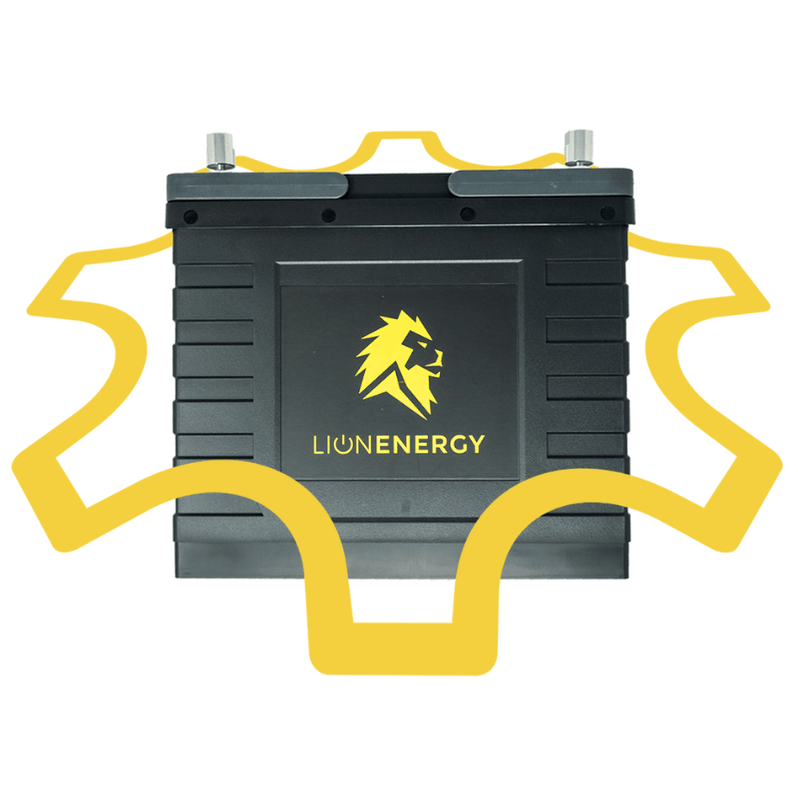 Lion Energy Safari UT 1300 Lithium Ion Solar Battery 105AH + Free ...