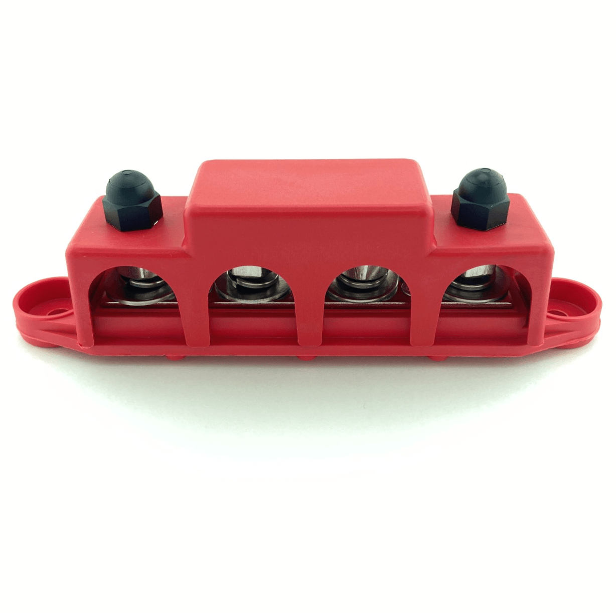 Busbar 250A with Cover - 4 Post - Choose Stud Size - Red / 5/16 Studs ...