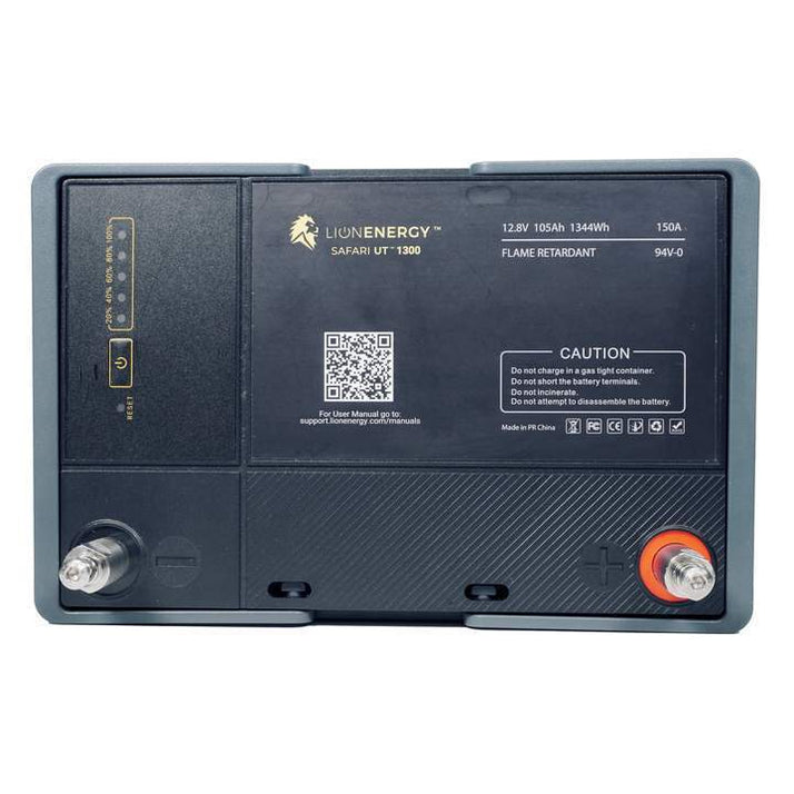 Lion Energy Safari UT 1300 Lithium Ion Solar Battery 105AH + Free ...
